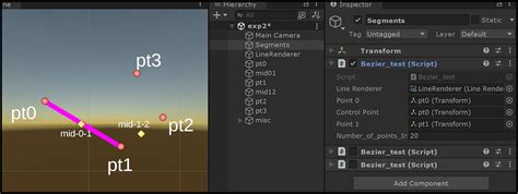 Trying To Creating A Curved Line Using Linerenderer Unity Engine