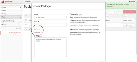 Murano Documentation How To Create New App On Murano Application Catalog Automatically OpenStack