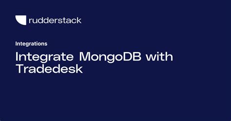 Integrate Mongodb With Tradedesk