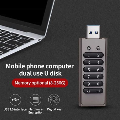2025 Custom Safe Digital Password Lock Usb Stick 4gb To 64gb Fortune Port Electronics Limited