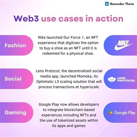 Web3 Real World Use Cases Narender Thota Posted On The Topic Linkedin