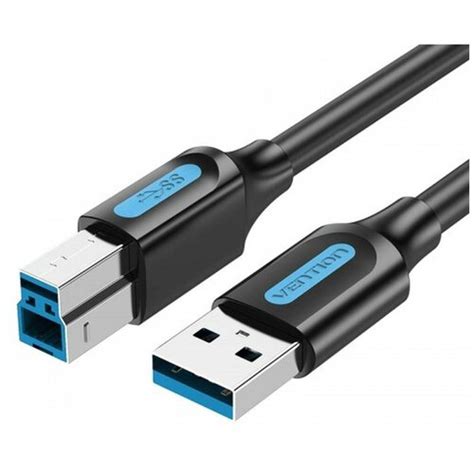 Vention Кабель для принтера сканера МФУ Usb 3 0 тип разъемов Am Bm черный длина 3 метра