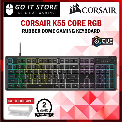 Corsair K55 Core Rgb Membrane Gaming Keyboard K55 Rgb Pro Gaming Macro Keys Wired Keyboard Ch