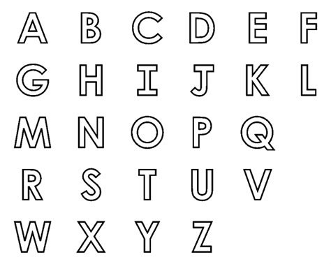 Large Letter Coloring Pages [2025]