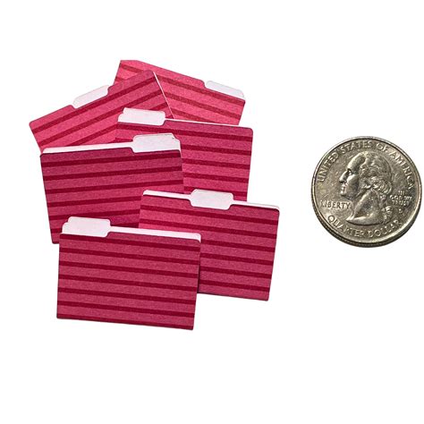 Mini File Folders Etsy