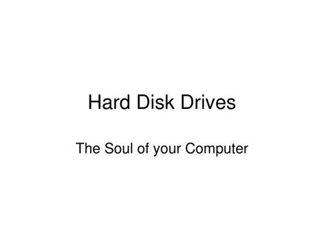 PPT Hard Disk Drives PowerPoint Presentation Free Download ID 4741004