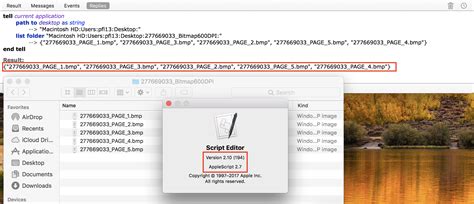 differences in applescript functions between different system versions