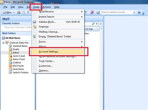 Outlook 2007 IMAP Setup Knowledgebase Smallbusiness Host