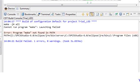 solved cannot run program make launching failed error
