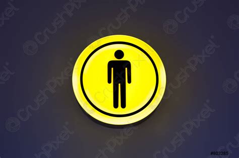 المرحاض، Wc للرجال يوقعون مساحة نسخ مفهومية للذكر صورة الأسهم 803285