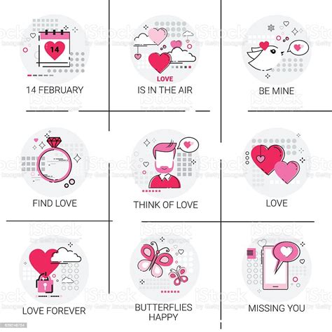 발렌타인 데이 기프트 카드 휴일 사랑 아이콘 스탬프 세트 0명에 대한 스톡 벡터 아트 및 기타 이미지 0명 디자인 벡터 Istock