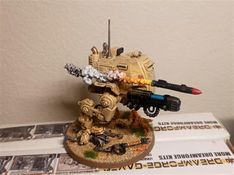 Armoured Sentinel Firing Missile Rastramilitarum