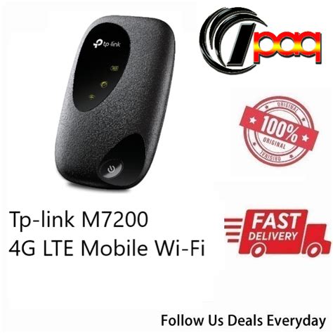 TP Link M7200 4G LTE Mobile Wi Fi Portable Wi Fi Hotspot Lazada