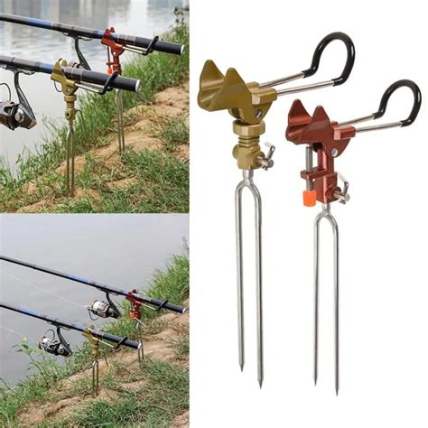 낚싯대 홀더 스트림 강 랙 스탠드 알루미늄 합금 360 도 조절 가능 모래 액세서리 18 Cm 32cm 로드낚시 도구 Aliexpress