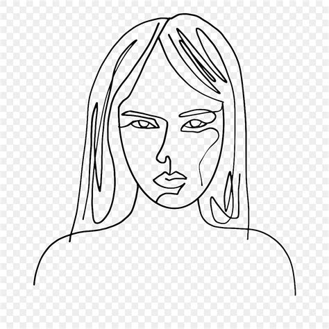 만화 손으로 그린 선 여자 일러스트 그림 만화 손잡다 선 Png 일러스트 및 Psd 이미지 무료 다운로드 Pngtree