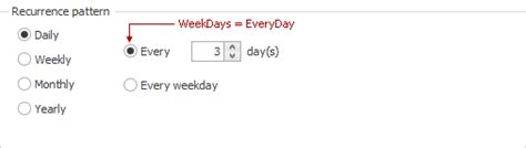 Recurrence Daily Examples Winforms Controls Devexpress Documentation