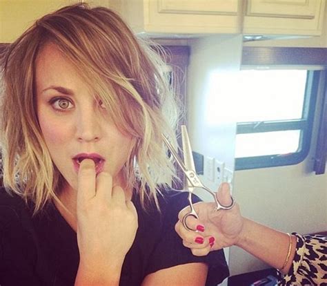 Kaley Cuoco Cuts SIX INCHES Of Hair Off For Sexy New Bob Daily Mail Online