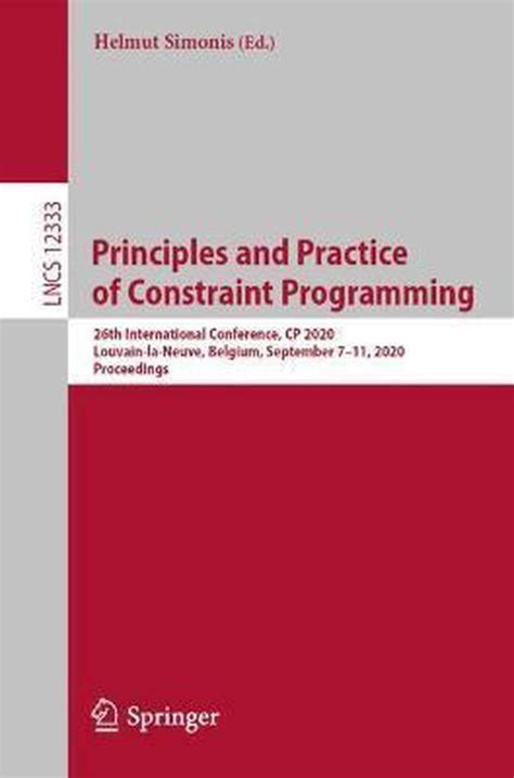 Principles And Practice Of Constraint Programming 9783030584740