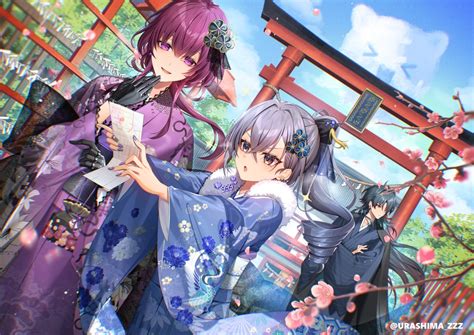 Kafka Silver Wolf And Blade Honkai And 1 More Drawn By Urashima Hidoro Mgmg Danbooru