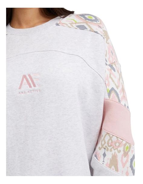 All About Eve Base Panelled Crew Cardigan In Snow Myer