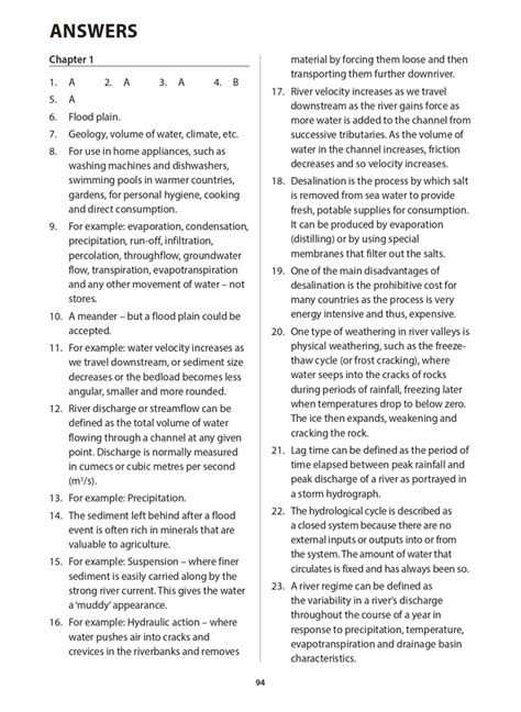 Igcse Geography Workbook 1 Physical Geography Year 10 And 11