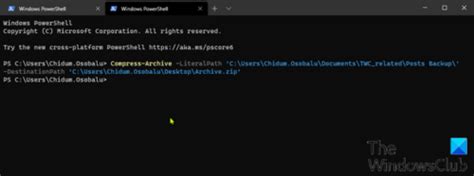 How To Zip And Unzip Files Using Powershell In Windows 1110
