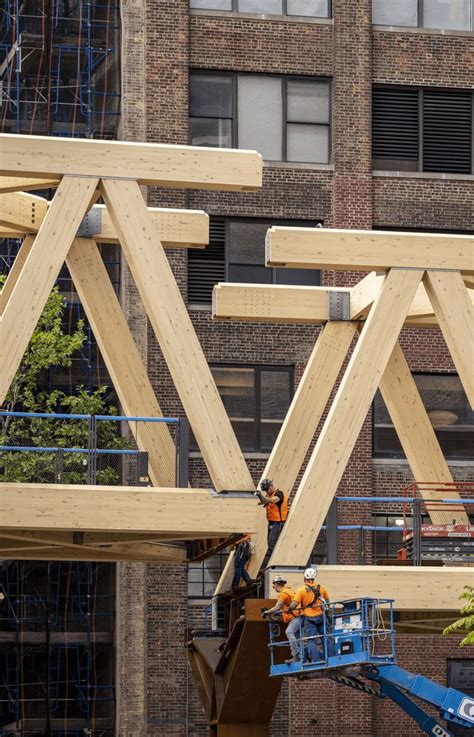 Moynihan Connector Timber Bridge Structure Architecture Architecture Timber