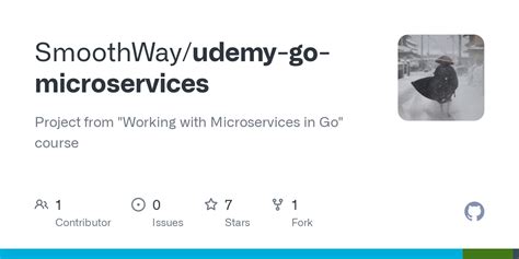 Github Smoothwayudemy Go Microservices Project From Working With