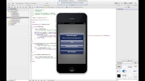Xcode Tutorial 11 How To Make A Rate And Review My App Alert Youtube