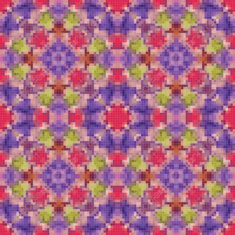 Seamless Background Pattern Abstract Geometric In Low Poly Pixel Art Style Repeat Textile Design