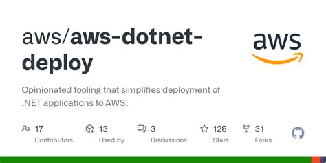 Github Awsaws Dotnet Deploy Opinionated Tooling That Simplifies Deployment Of Net