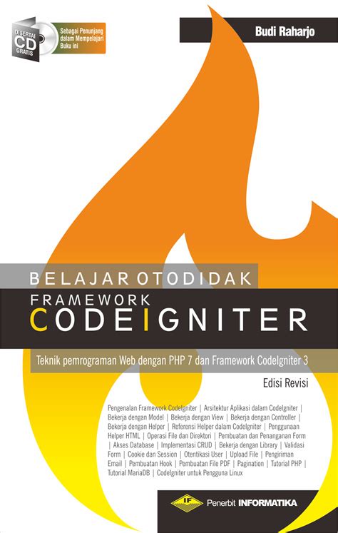 Belajar Otodidak Framework Codeigniter Cd Edisi Revisian Toko Buku Informatika