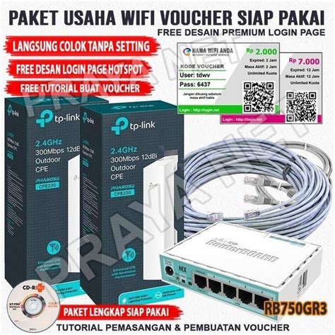 Jual Paket Rt Rw Net Mikrotik Rb Gr Full Setting Wifi Sistem Hotspot Shopee Indonesia