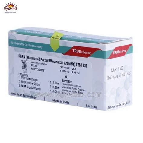 Truechemie Rf Ra Rheumatoid Factor Rheumatoid Arthritis Test Kit
