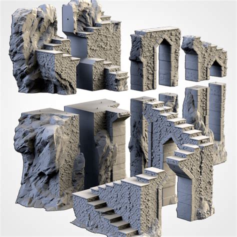 Dwarven Mine Of Moria Column Set