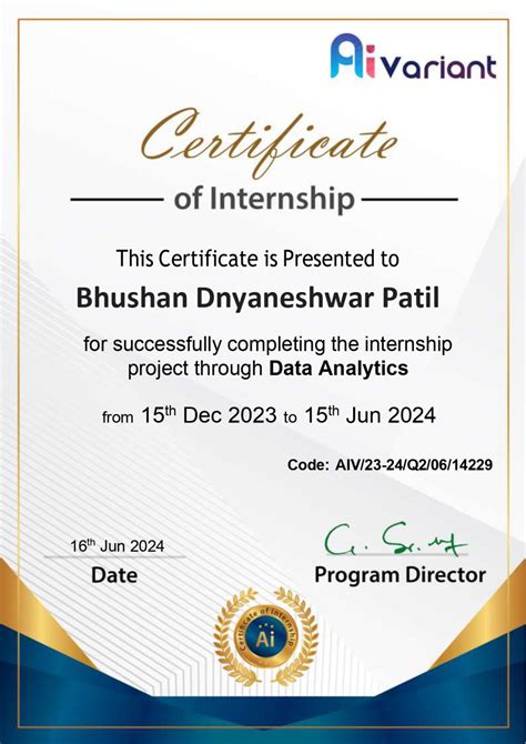 Bhushan Patil On Linkedin Dataanalytics Internship Learningjourney