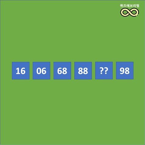 당신의 창의력은 얼마나되나요 창의력 퀴즈 다음 물음표에 들어가 숫자는