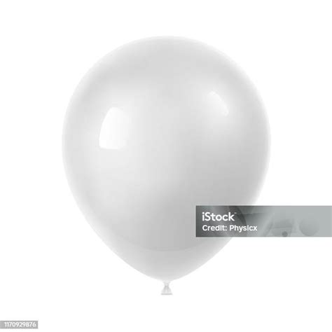 3d 현실적인 다채로운 풍선 파티와 축하 생일 풍선 흰색 배경에 격리 벡터 일러스트레이션 풍선에 대한 스톡 벡터 아트 및 기타 이미지 Istock