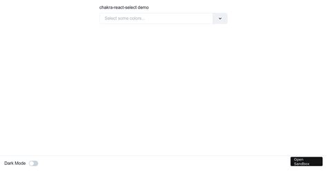 Chakra React Select Option Styles Codesandbox