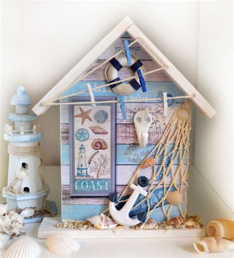 Ключница в морском стиле декупаж Beach Crafts Diy Beach Themed