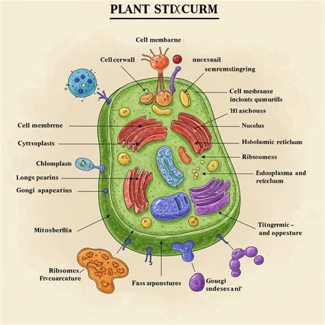 Labeled Plant Cell Projects Anatomy Of A Plant Cell Plant Cell