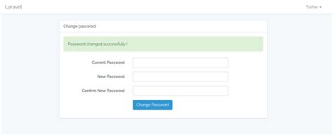Change Password With Existing Password Validation Laravel Balloons