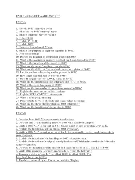 Unit 2 Mpmc Pdf Subroutine String Computer Science