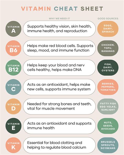 The Cheat Sheet Of Vitamins