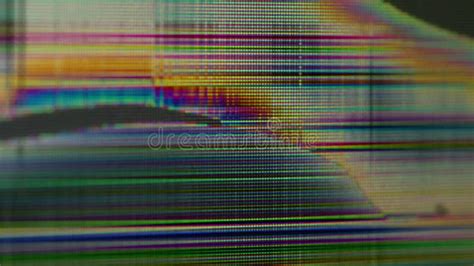 Analog Static Screen Error Display Bokeh Glitch Stock Video Video Of