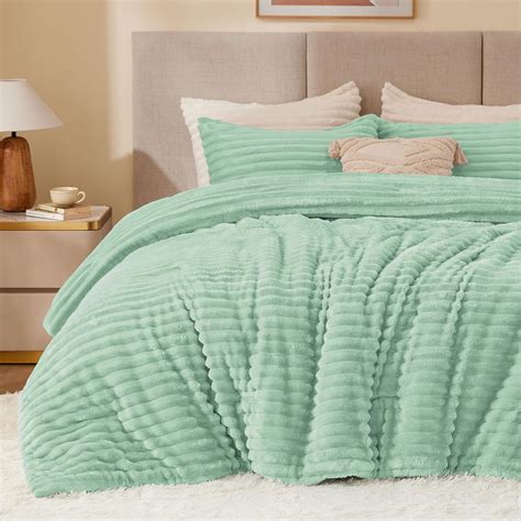 Bedelite Fleece Queen Comforter Set Super Soft And Warm