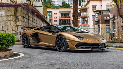 Lamborghini Aventador Svj Roadster Wallpaper 4k Sports Car 8k 5k