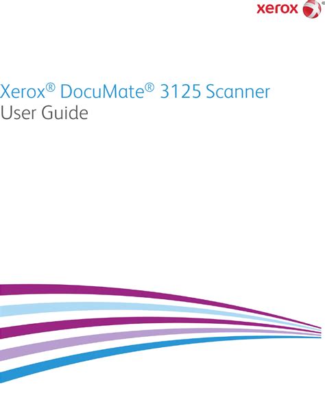 User Manual Xerox Documate 3125 English 54 Pages