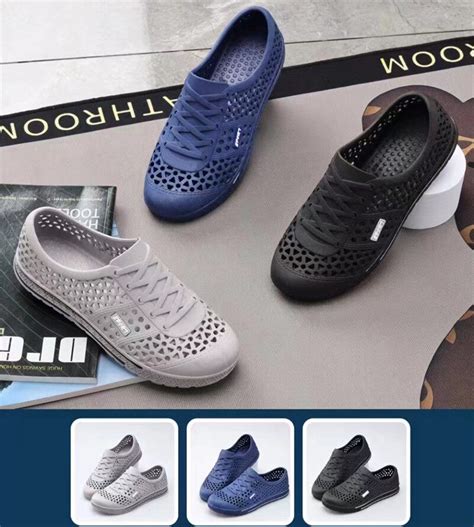 รองเท้าแตะแบบสวม รองเท้าแตะรัดส้น รองเท้าสำหรับผู้ชาย รองเท้าชายหาดรองเท้ารองเท้าแตะระบายอากาศ