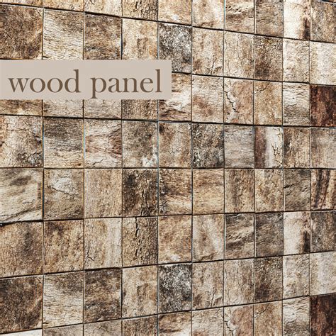 Wood Panel Bark Obj